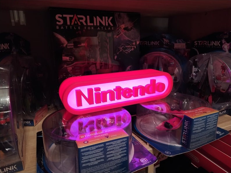 NINTENDO Logo Led Light 23CM 31CM 46CM - Etsy