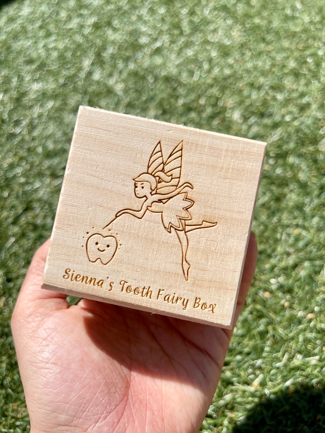 Tooth Fairy Box Wooden Tooth Box My First Tooth Box Reusable Keepsake ...