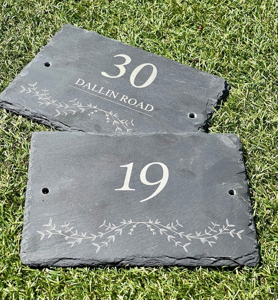 Slate Door Number House Name House Sign House Number - Etsy UK