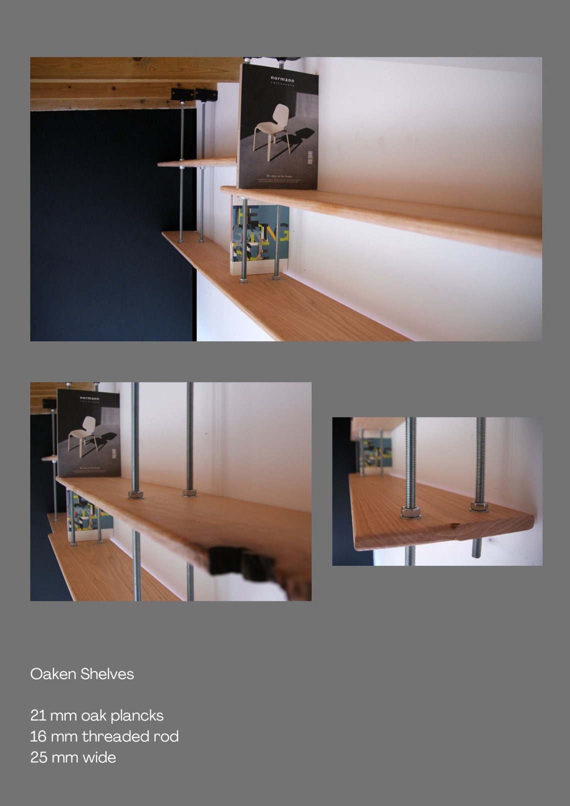 Threaded Rod Shelves - Etsy