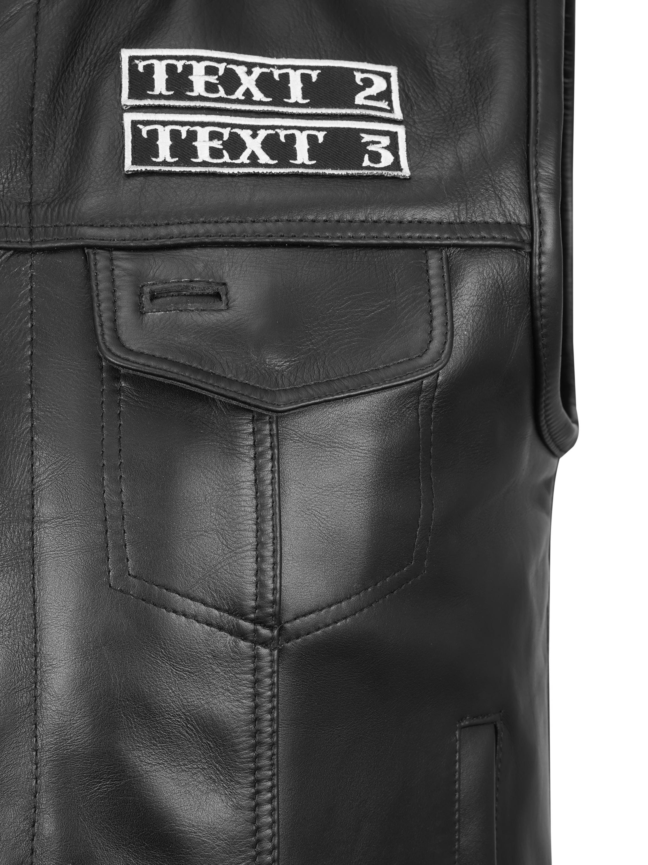 Custom Embroidered Leather MC Vest: Personalized Biker Club Apparel - Etsy