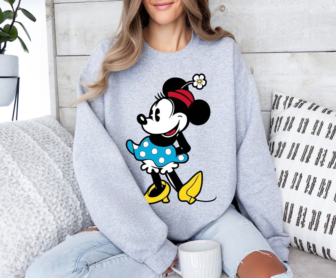 Minnie Mouse Sweater Cute Minnie Mouse Hoodie Mickey Mouse Sweater ...