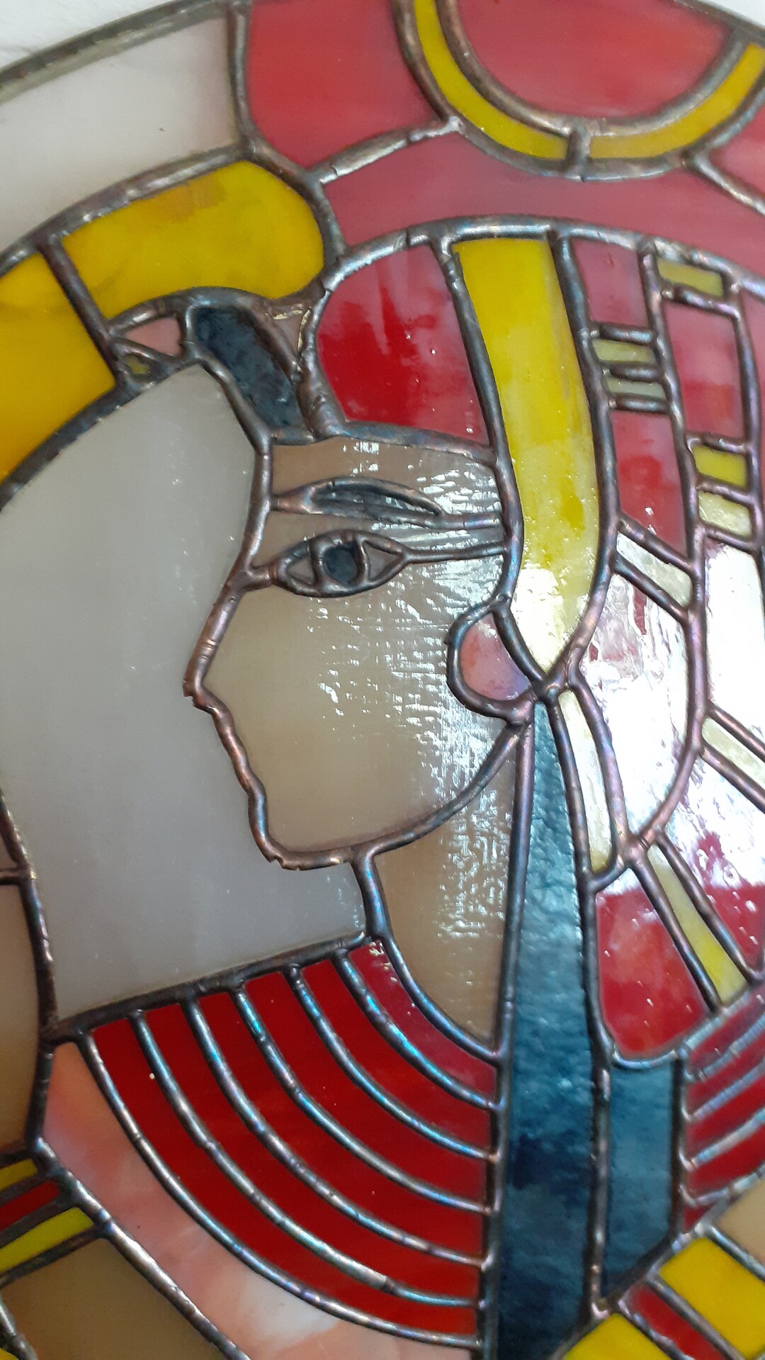 Stained Glass Egyptian God in Window Decoration - Etsy