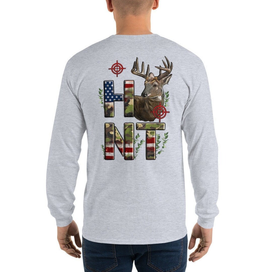 Deer Hunting Shirt With American Flag, Bow Hunting T-shirt, American ...