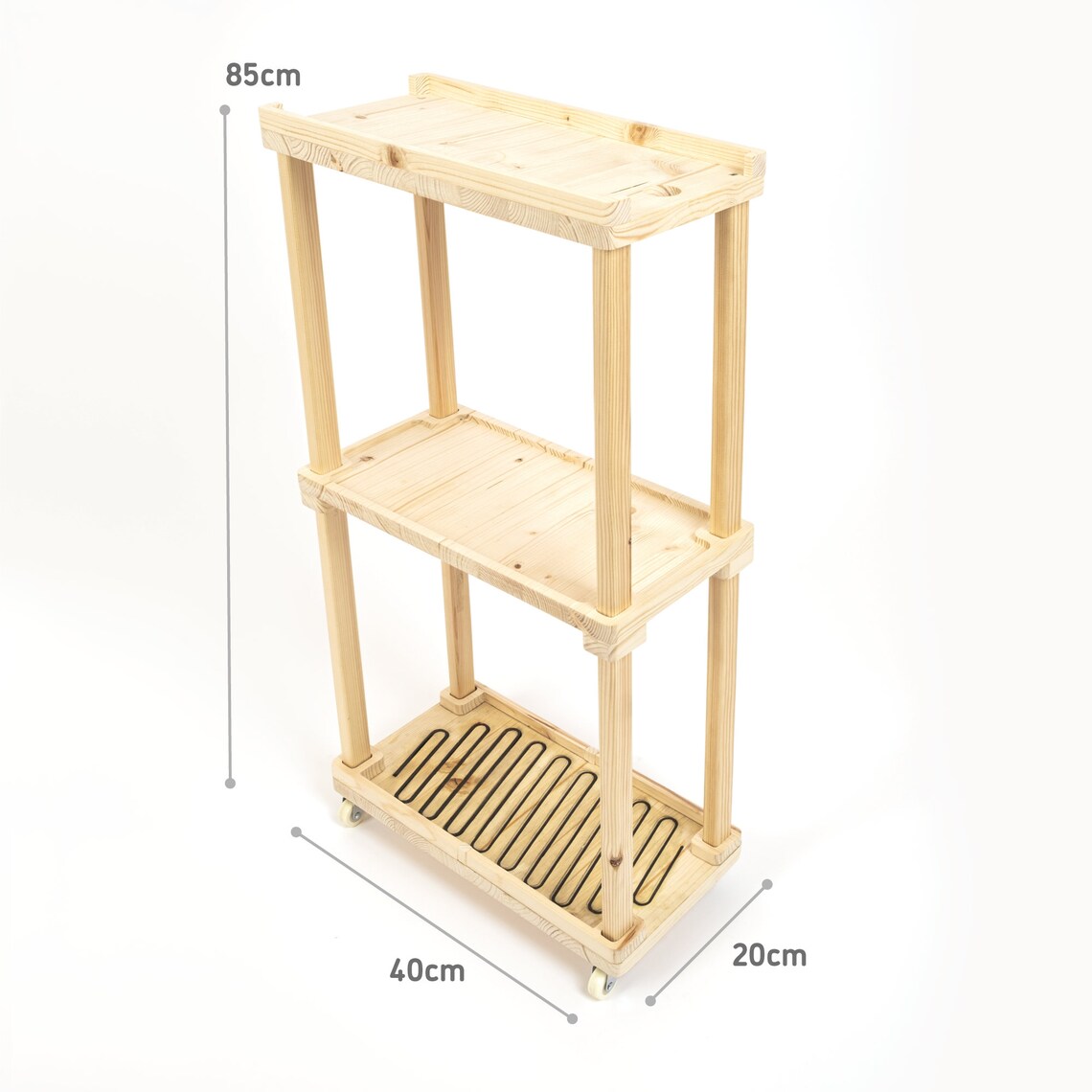 Shelf on Wheels | Trolley | Rolling Shelf for Niches in Living Rooms ...