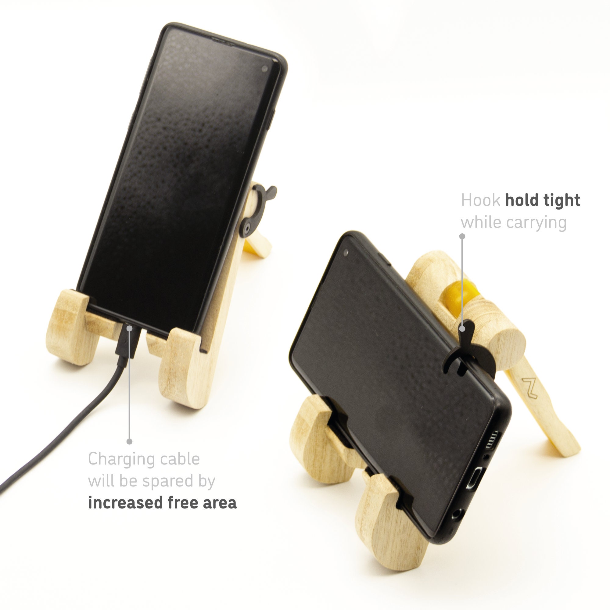 Mobile Phone Stand Made of Wood | Cell Phone Holder | Smartphone Holder ...