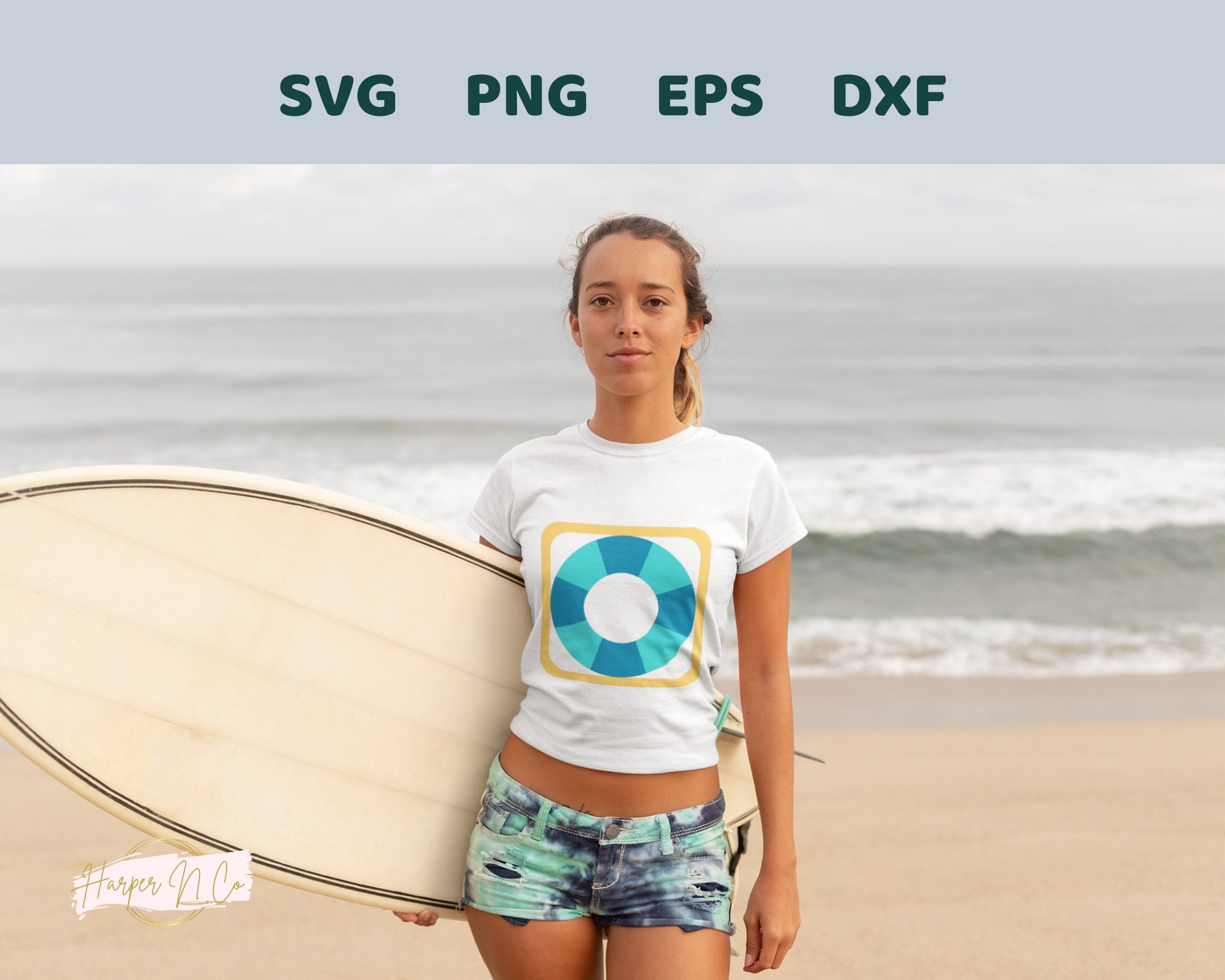 Lifesaver Beach SVG PNG Clipart Image for Circuit Silhouette ...