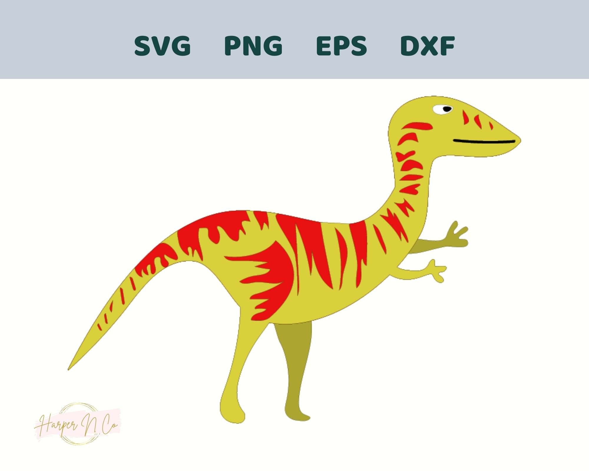 Dinosaur SVG, Velociraptor PNG, Raptor Cut File, Dinosaur Image for for ...