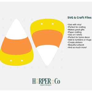 Candy Corn Bunting SVG, Fall Banner, Template, Pennant, Decoration ...