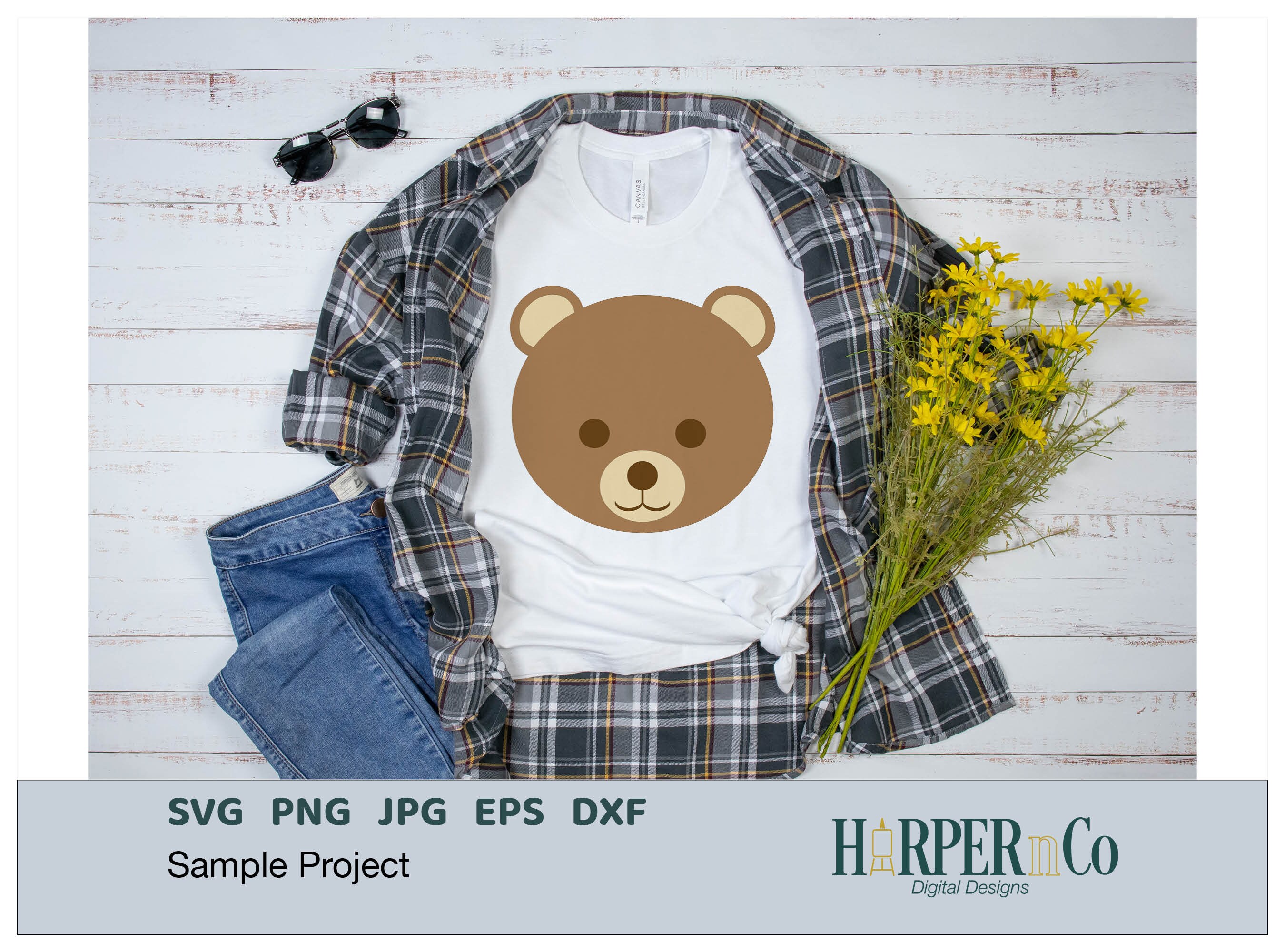 Brown Bear SVG, Baby Bear Face, Bear Cub, Cricut, Silhouette, Cut File ...