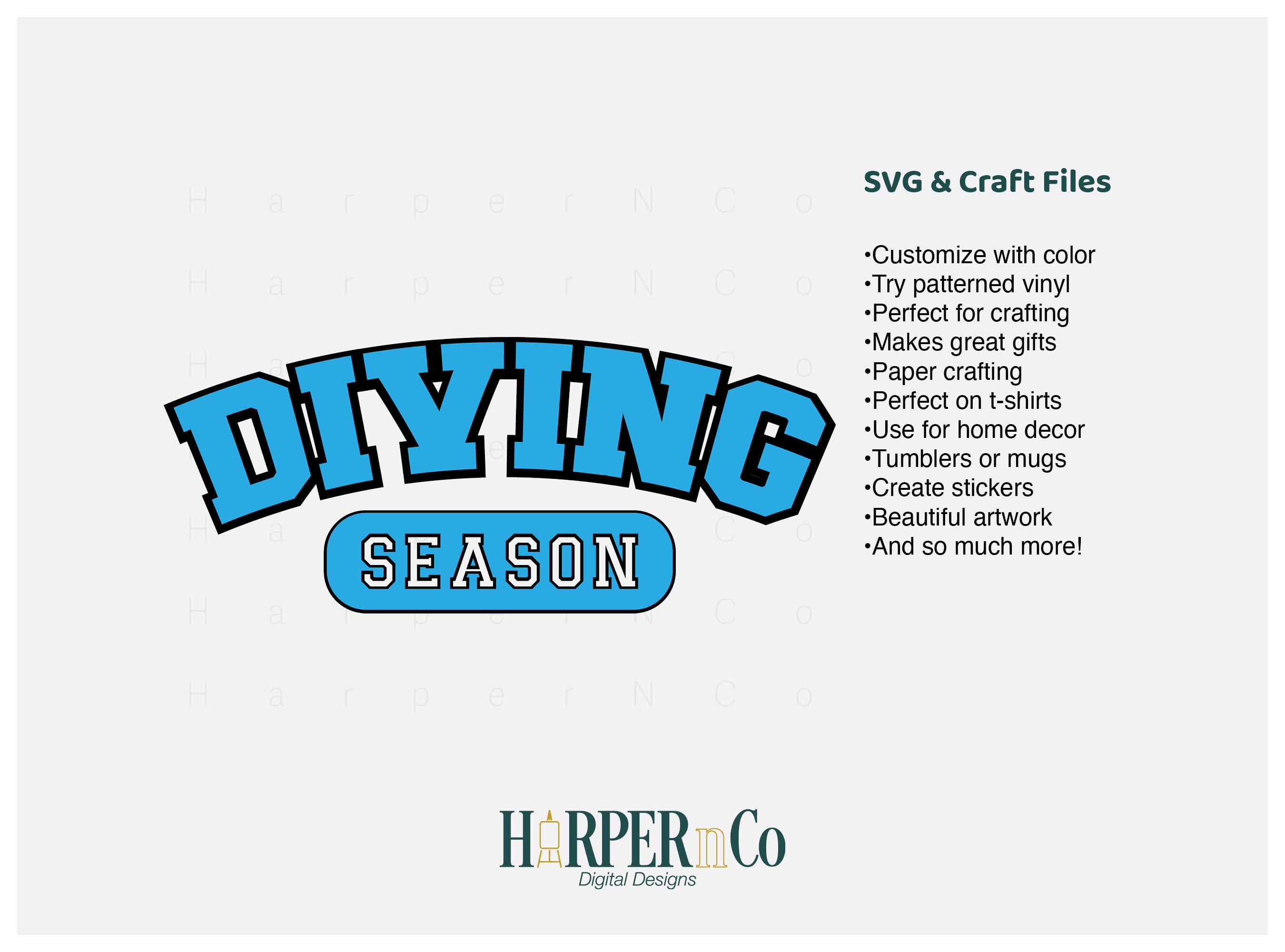 Diving Season SVG, Varsity Style Design SVG, Png, Eps, Cricut ...