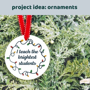 I Teach the Brightest Students SVG File, Christmas Classroom ...