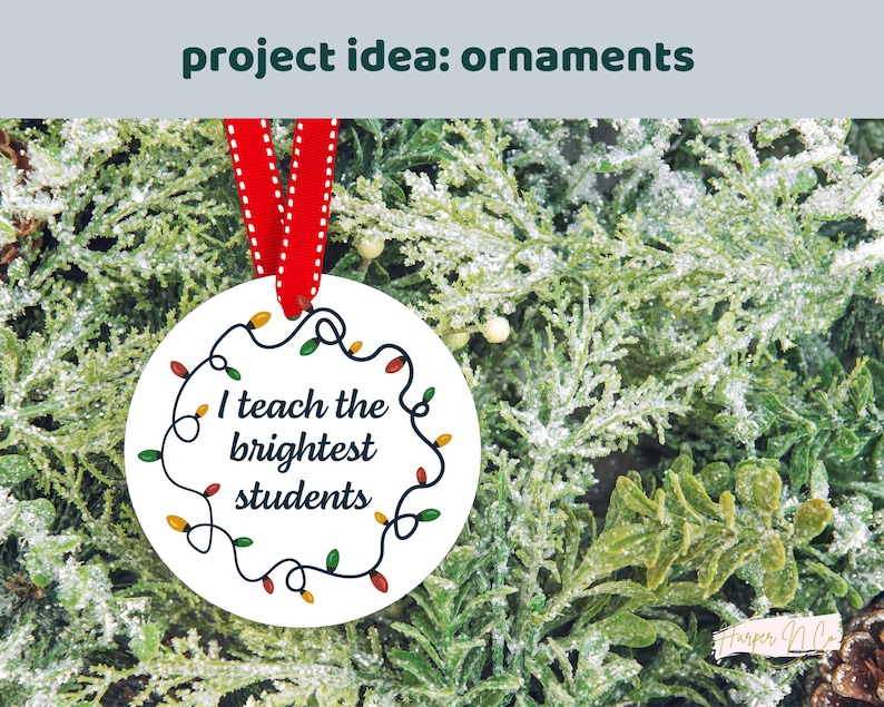 I Teach the Brightest Students SVG File, Christmas Classroom ...