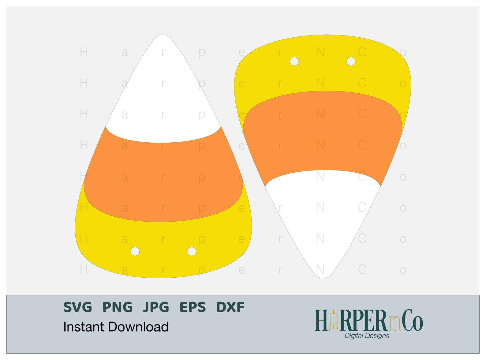 Candy Corn Bunting SVG, Fall Banner, Template, Pennant, Decoration ...