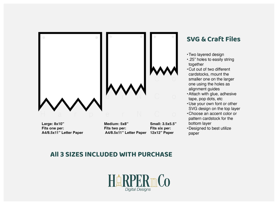 Bannière SVG, guirlande svg, svg drapeau, guirlande d'anniversaire svg ...