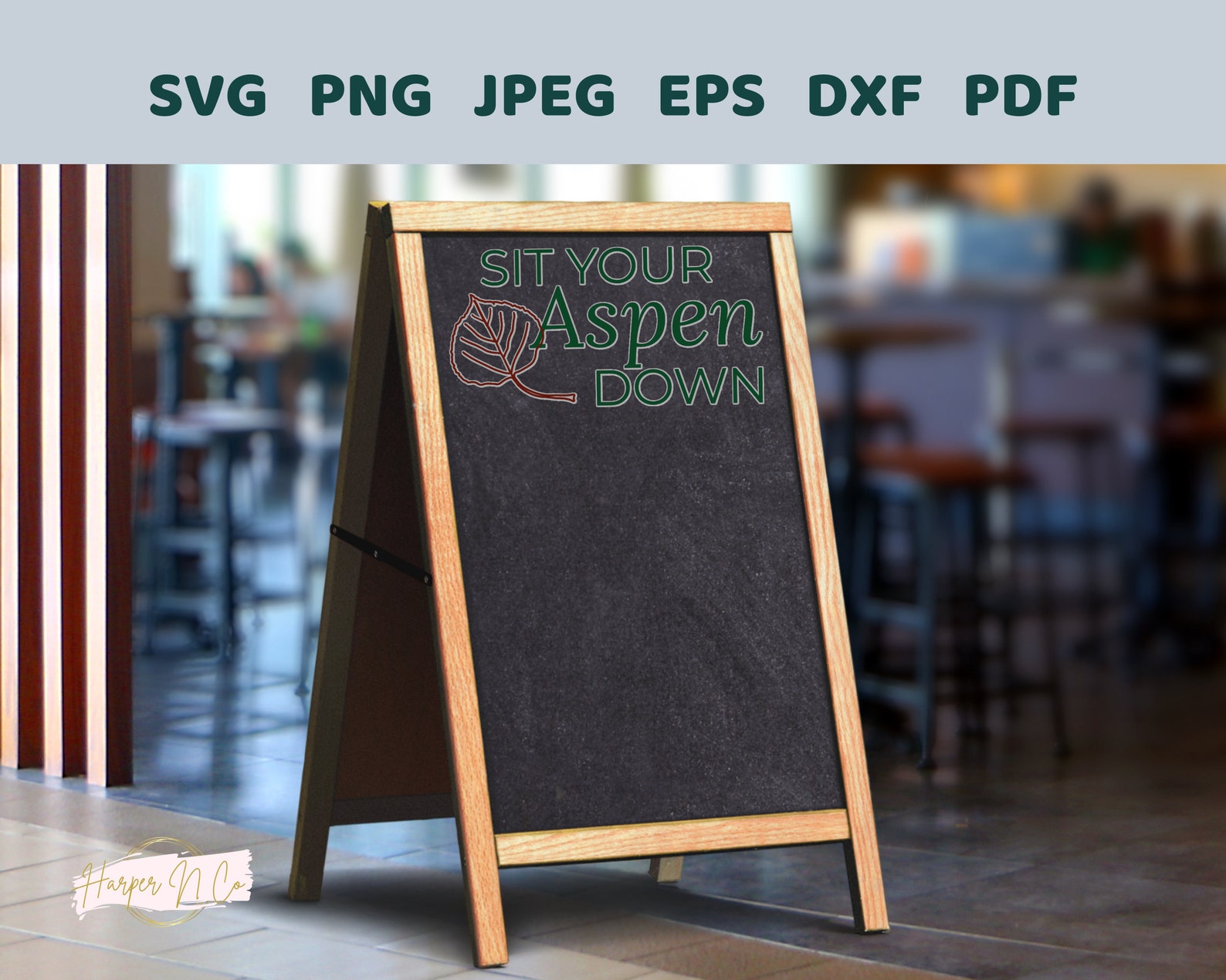 Sit Your Aspen Down SVG, Aspen Clipart, Funny Seating Chart Clipart ...