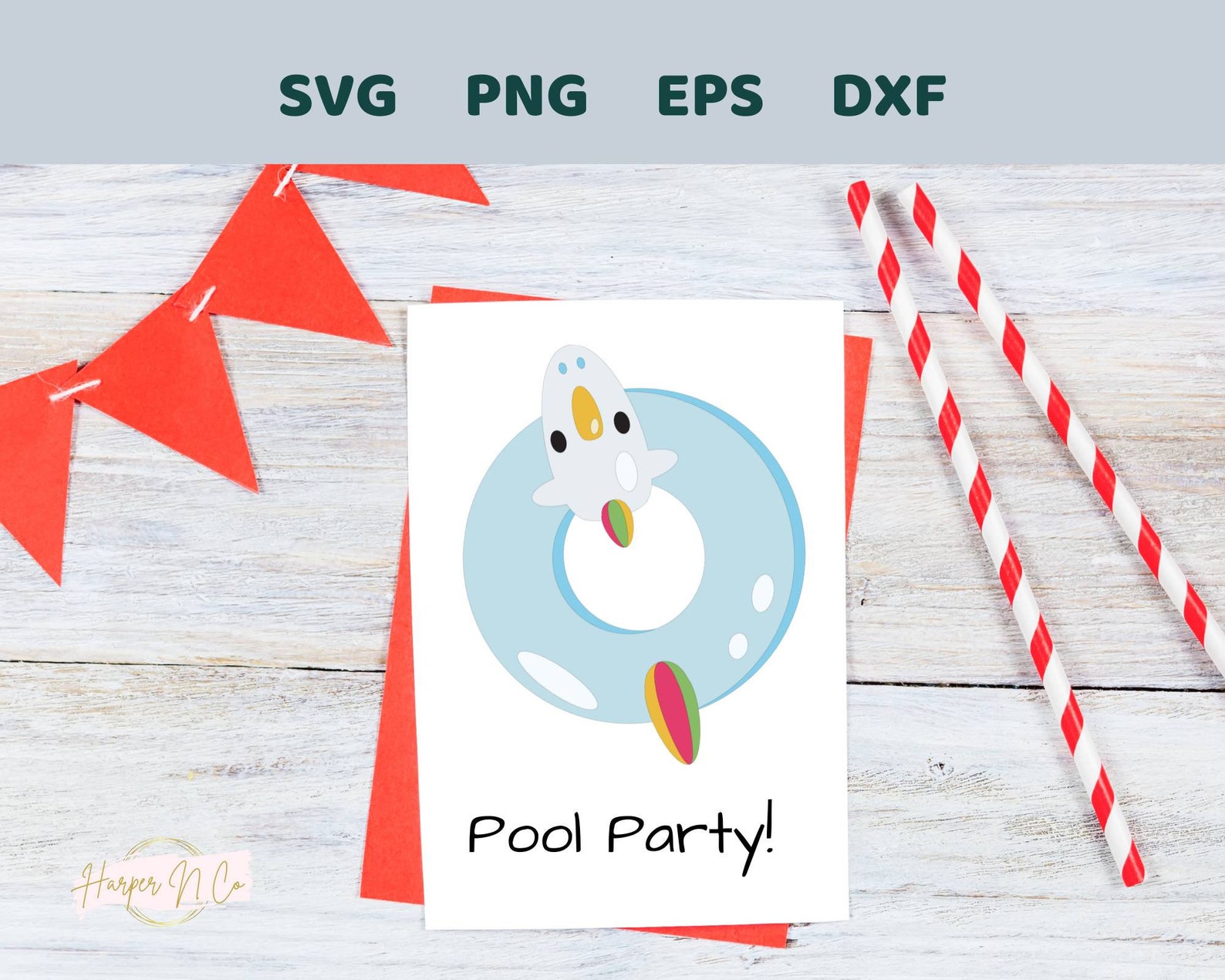 Pool Float SVG Bundle, Summer Beach Toys, Flamingo, Rubber Ducky, Life ...