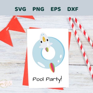 Pool Float SVG Bundle, Summer Beach Toys, Flamingo, Rubber Ducky, Life ...