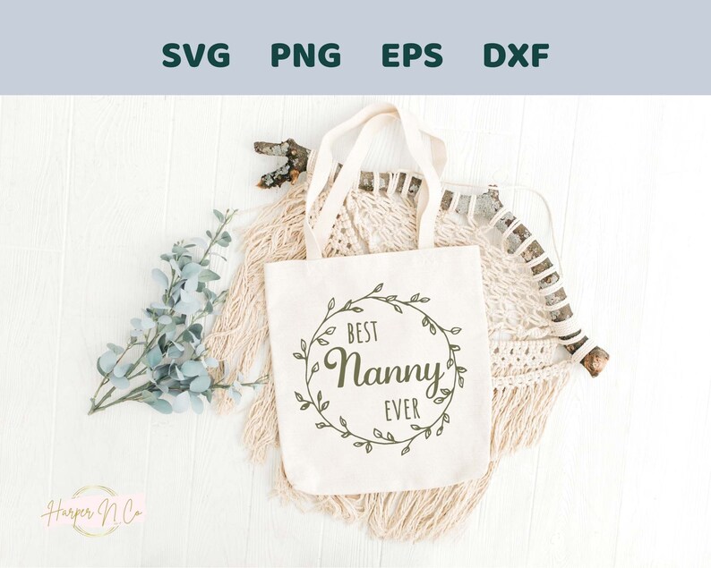 Best Nanny Ever SVG, Make a Personalized Mothers Day Gift, File for ...