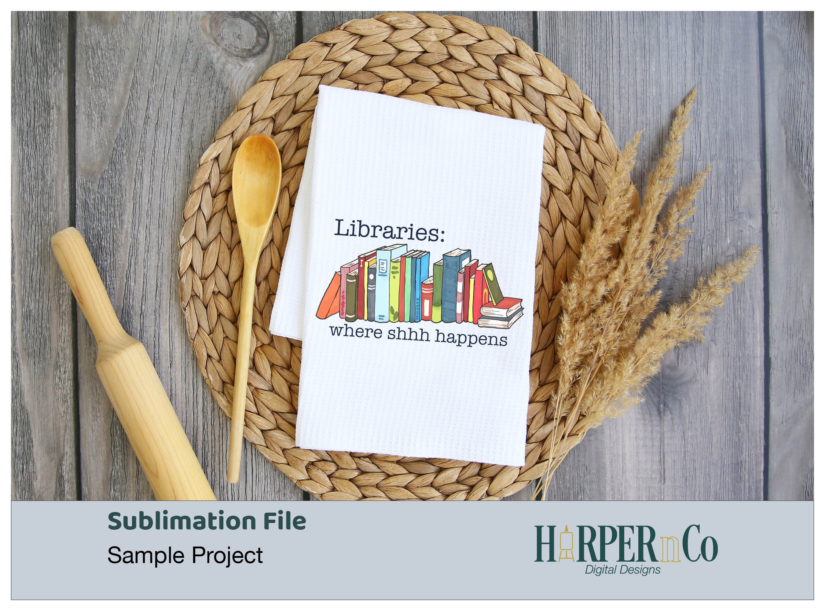 Libraries Where Shhh Happens PNG, Sublimation File, Library Tote Bag ...