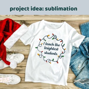 I Teach the Brightest Students SVG File, Christmas Classroom ...