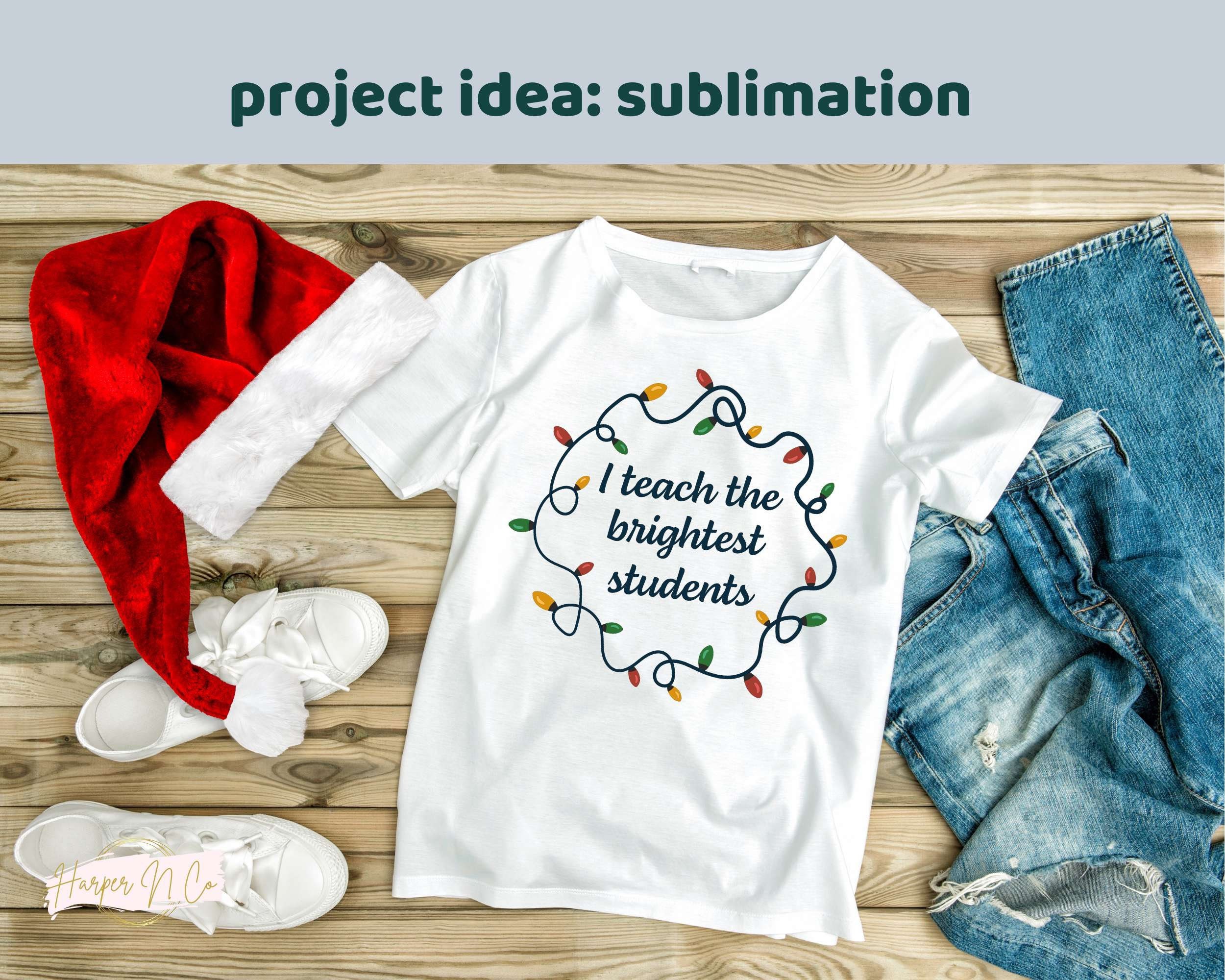 I Teach the Brightest Students SVG File, Christmas Classroom ...