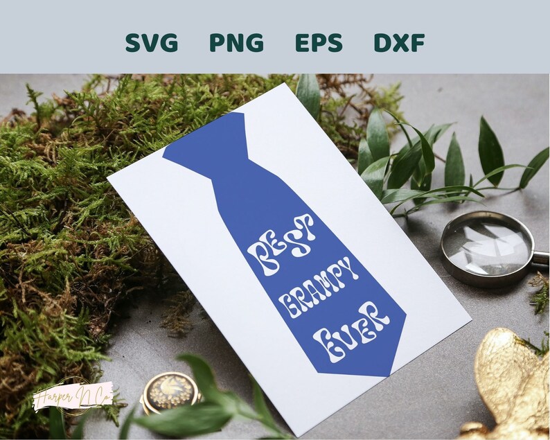 Best Grampy Ever Father's Day Tie SVG Image for Cricut - Etsy