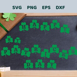 Shamrock Alphabet SVG, Clover Alphabet SVG, St. Patrick’s Day Svg, Png ...
