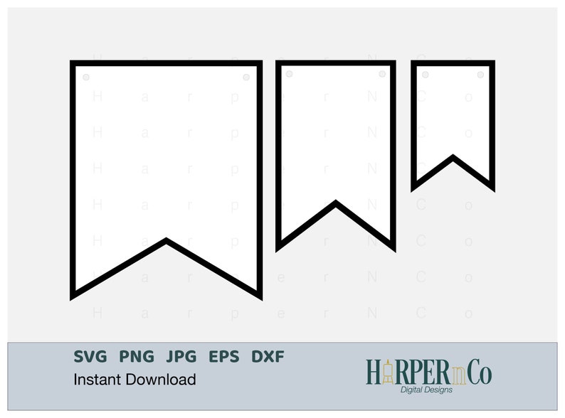 Banner SVG, Bunting Svg, Flag Svg, Birthday Garland Svg, Bunting Clip ...