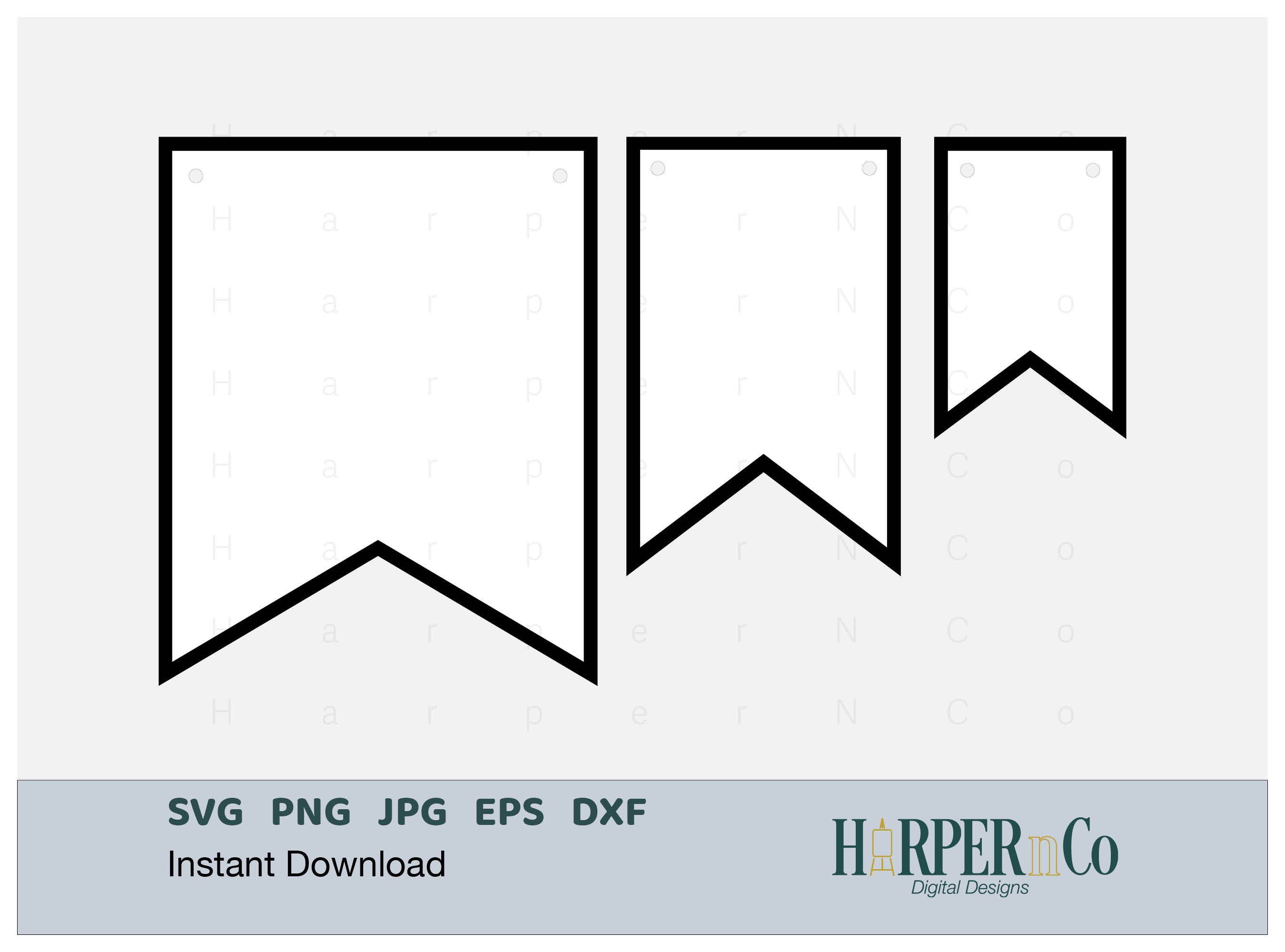 Banner SVG, Bunting Svg, Flag Svg, Birthday Garland Svg, Bunting Clip ...