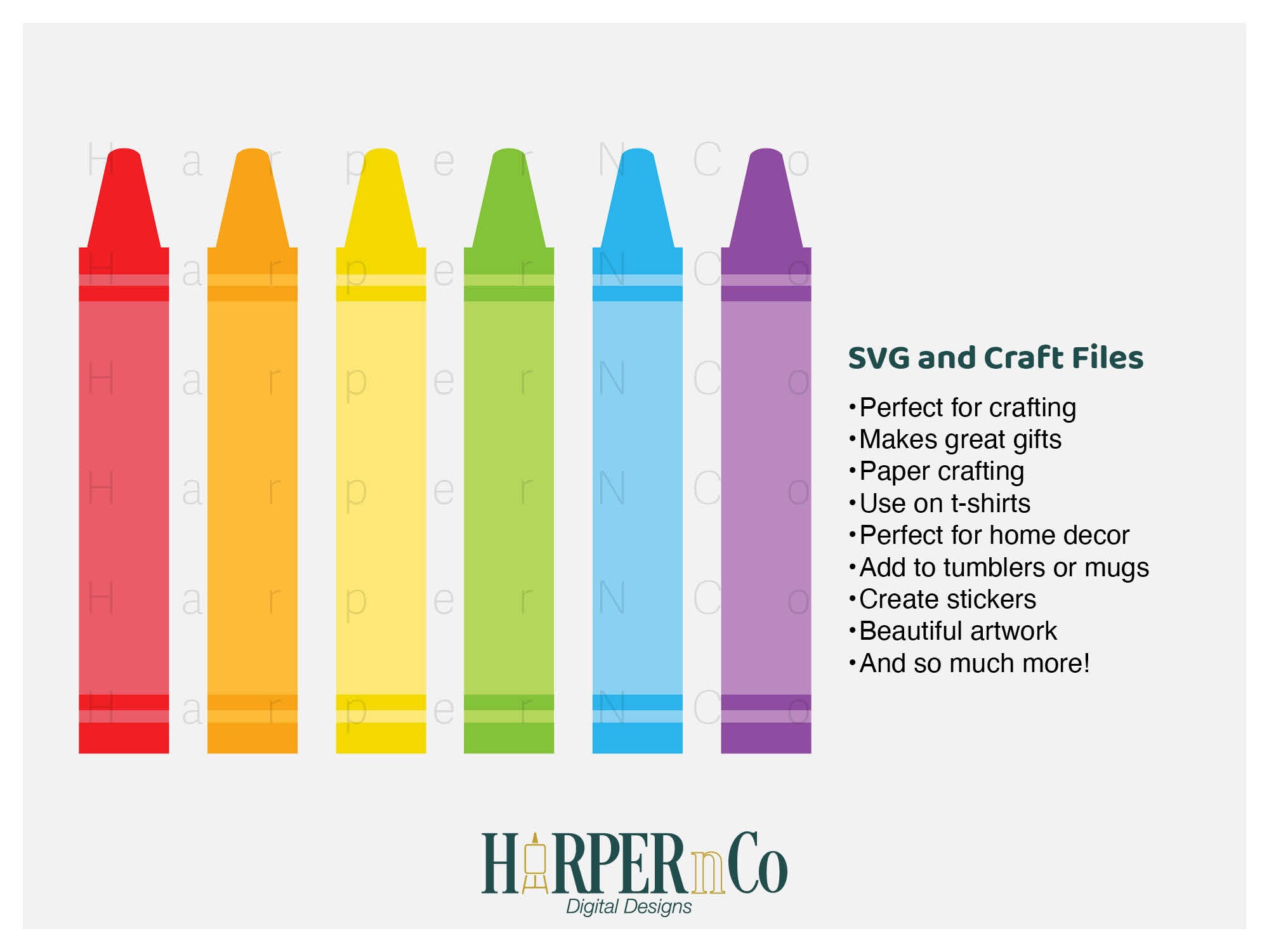 Rainbow Crayons SVG for Cricut Silhouette Glow Forge PNG - Etsy
