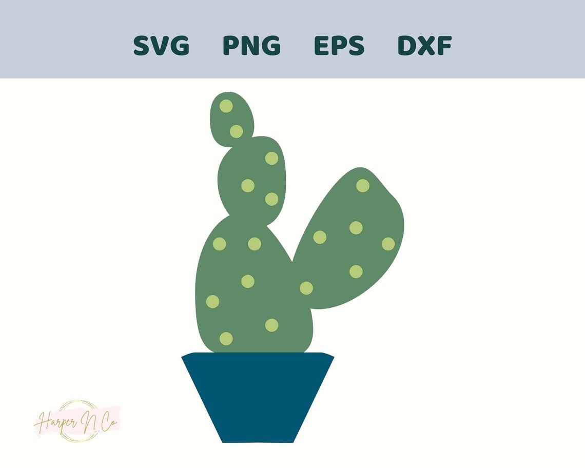 Cactus SVG, Succulent Png, Instant Download, Layered Svg, Cactus Png ...