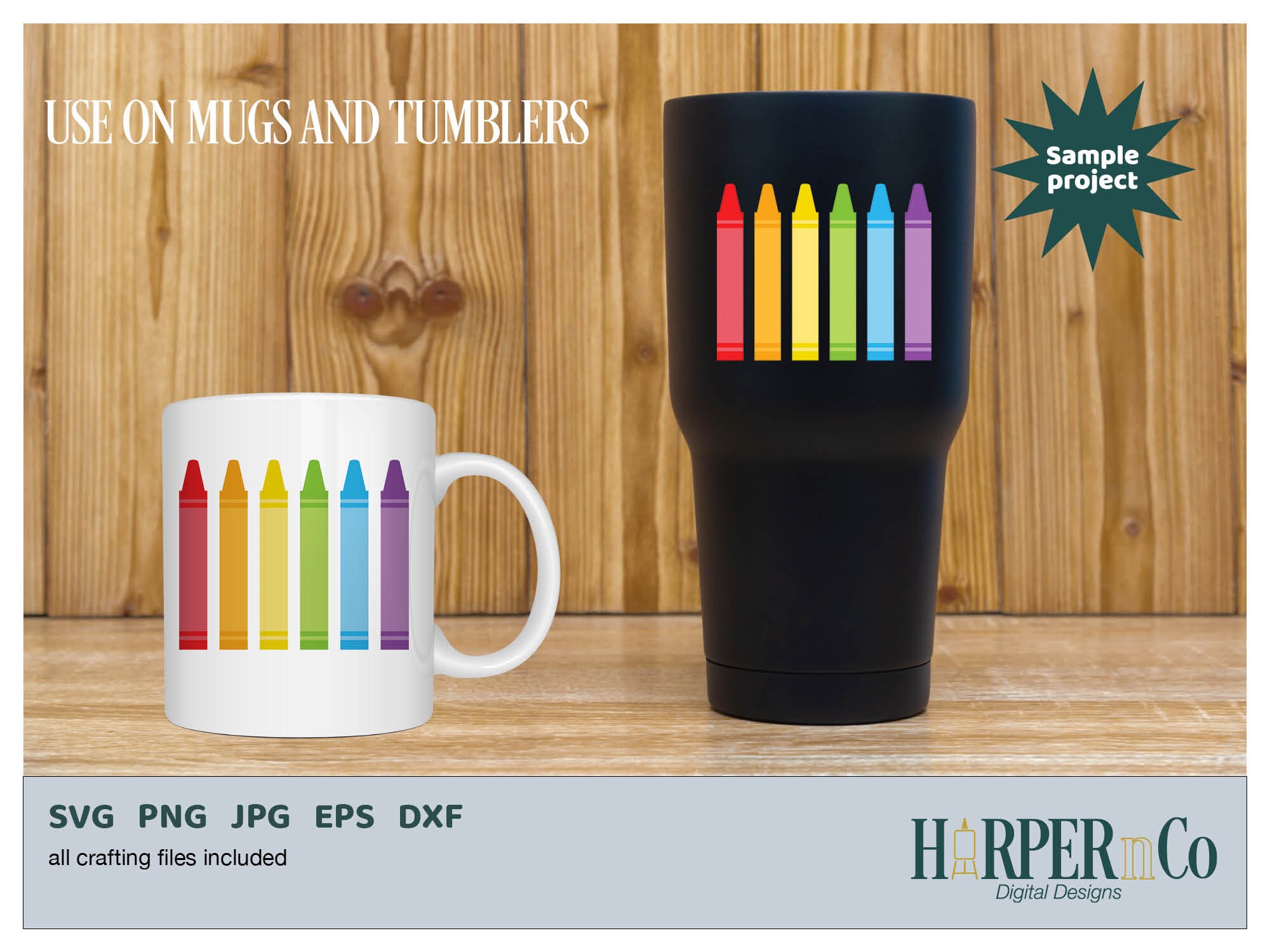 Rainbow Crayons SVG for Cricut Silhouette Glow Forge PNG - Etsy