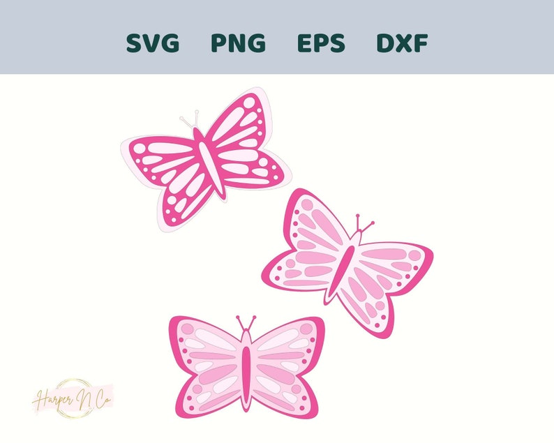 Butterfly SVG Bundle 3 Layered Butterfly Cut Files for - Etsy