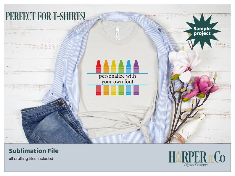 Split Rainbow Crayons SVG for Cricut Silhouette Glow Forge PNG ...