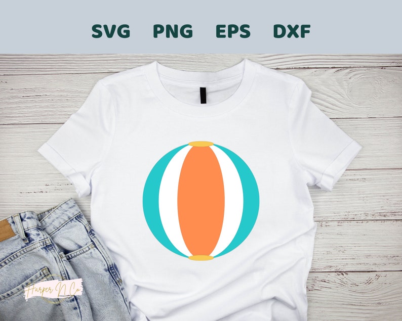 Beach Ball SVG PNG Clipart Image for Circuit Silhouette Sublimation ...