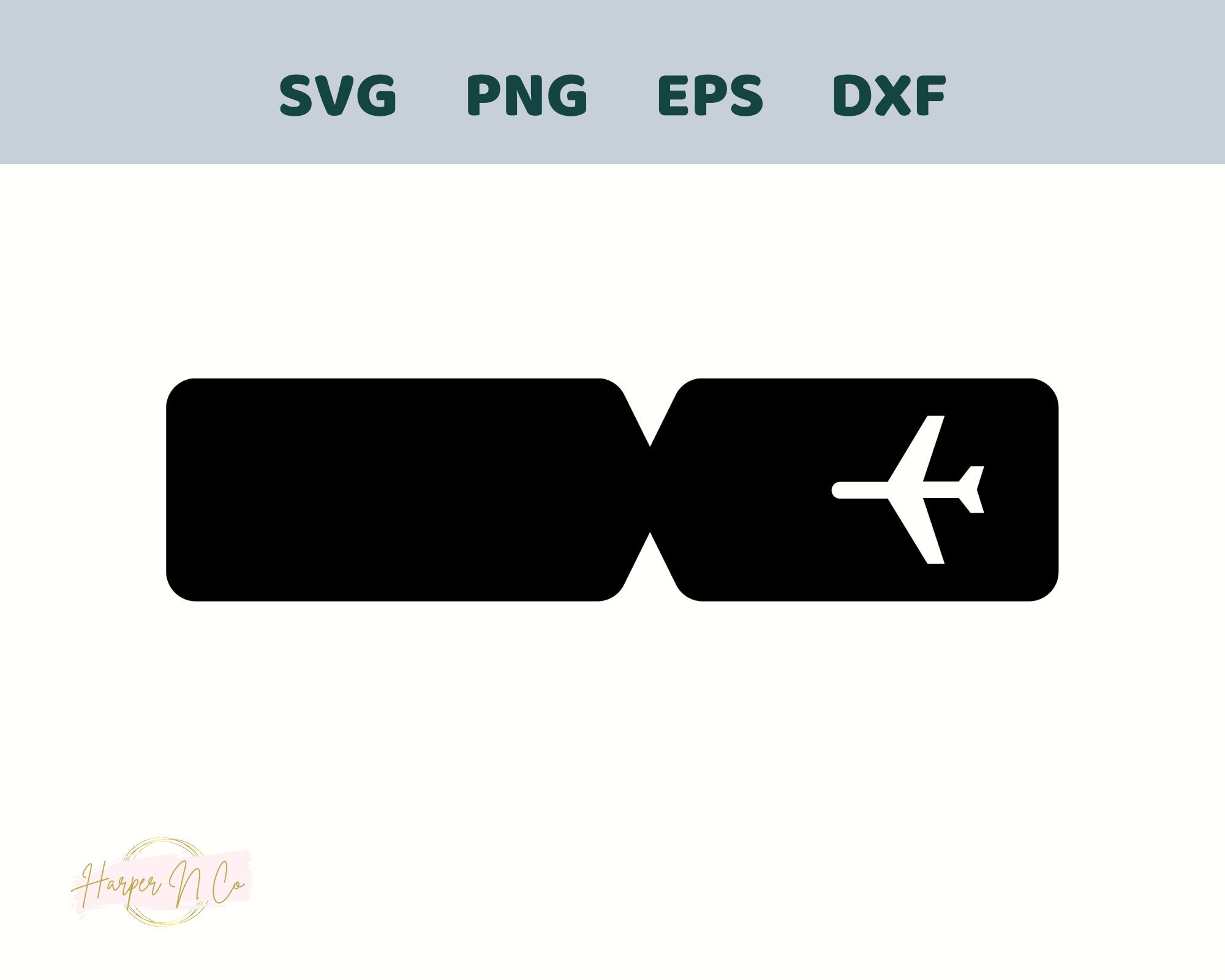 Airplane Luggage Tag SVG, Template, Cricut, Silhouette, Glow Forge ...