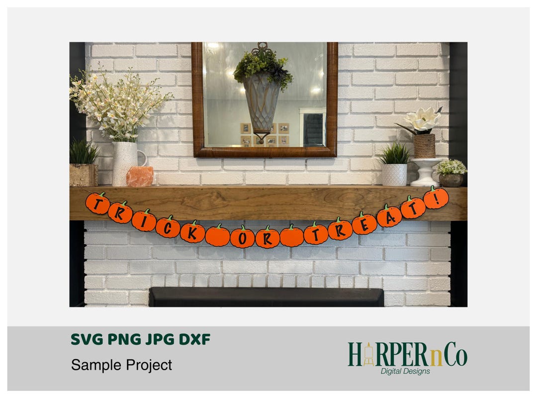 Alphabet Layered Pumpkin Banner SVG Halloween Party Banner Holiday ...
