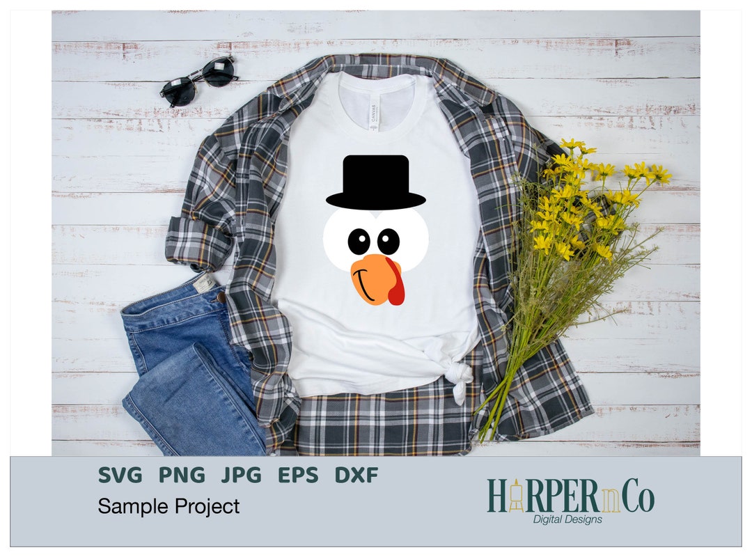 Cara de pavo SVG, linda cara de pavo de Acción de Gracias SVG, archivo ...