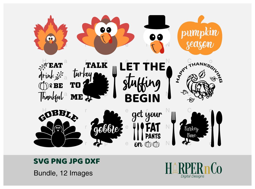 Thanksgiving 2025 SVG Bundle, Thanksgiving Family Matching Shirts, Let ...