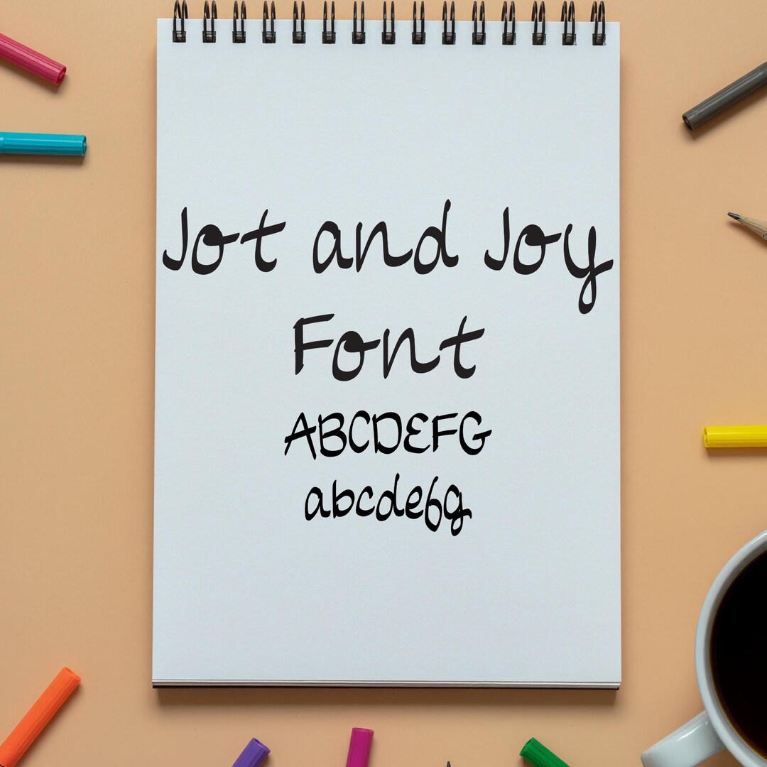 Jot and Joy Font, Handwritten Font, Playful Casual Script, Modern Font ...