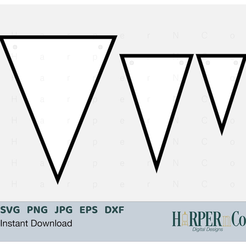 Long Bunting Triangles - Etsy