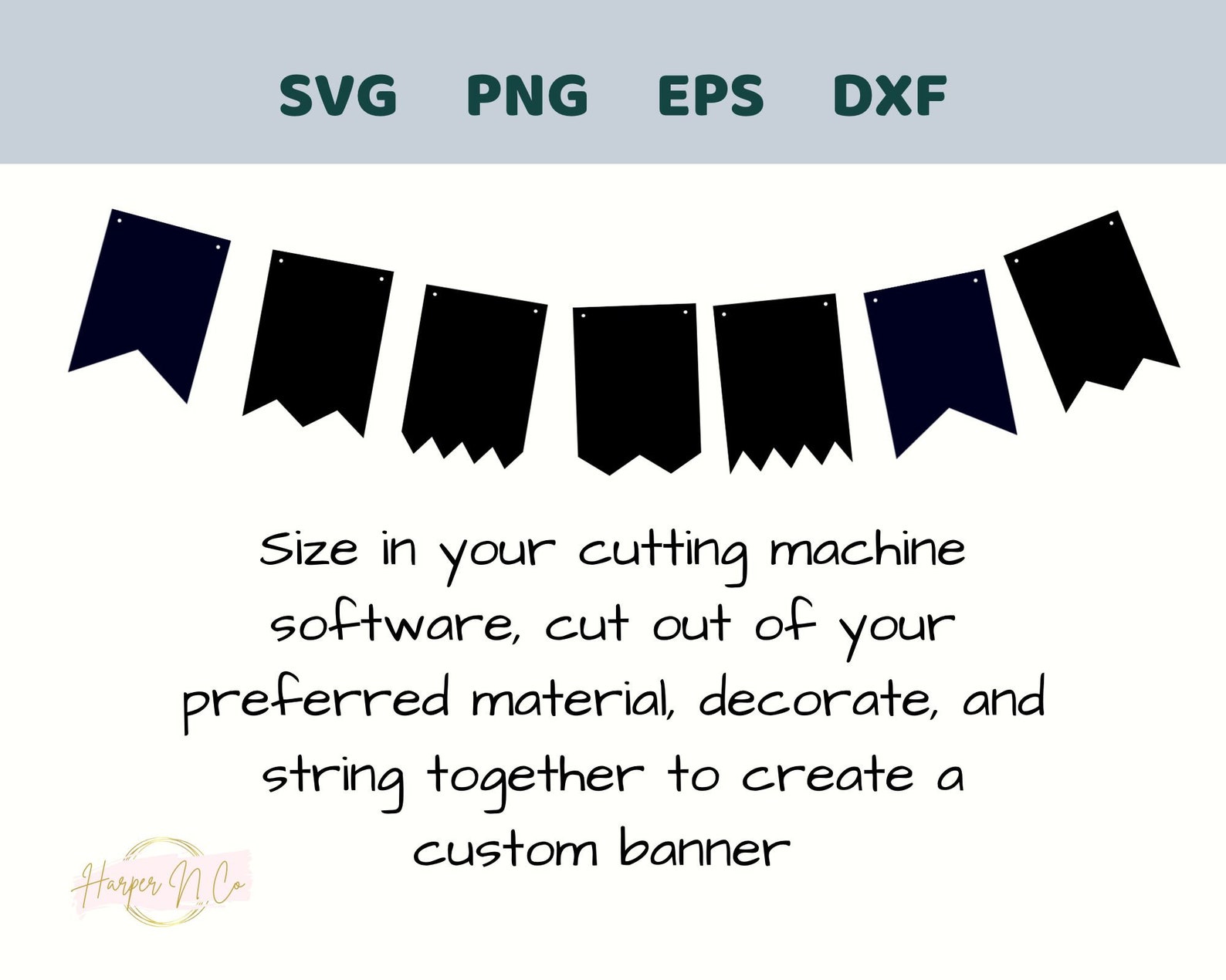18 Banner, Bunting, Pennant Shape Cut Files, Sublimation, Cricut ...