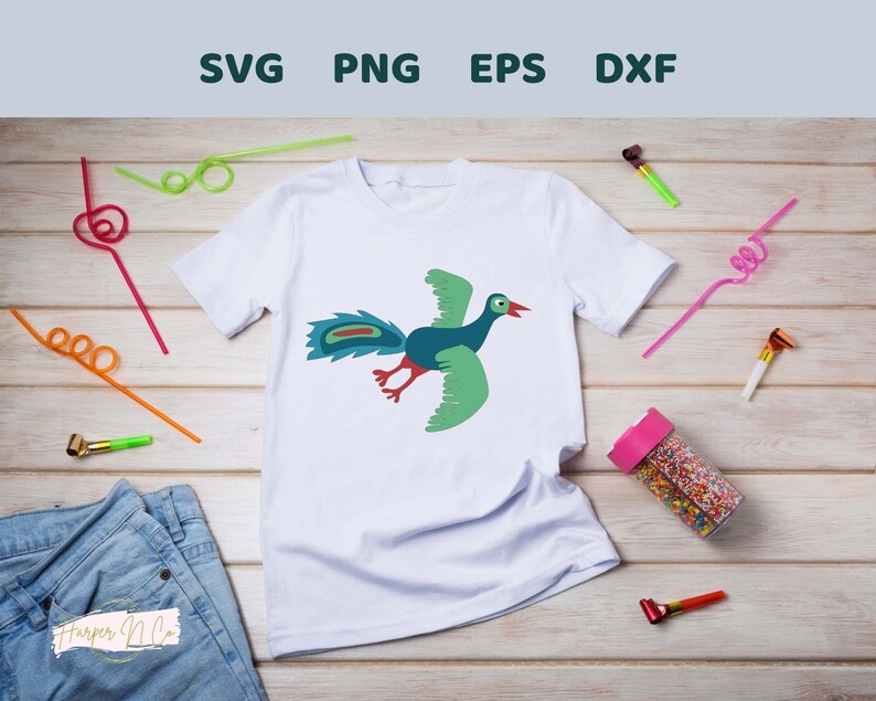 Dinosaur Bird SVG Flying Dinosaur Bird PNG Layered Cut File - Etsy