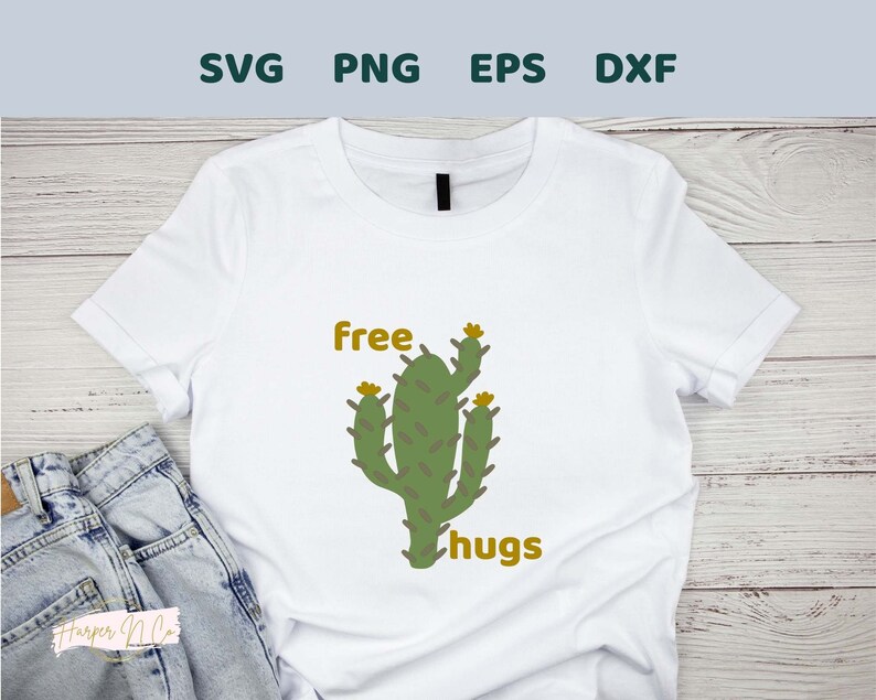 Free Hugs SVG, Succulent Png, Instant Download, Layered Svg, Cactus Png ...