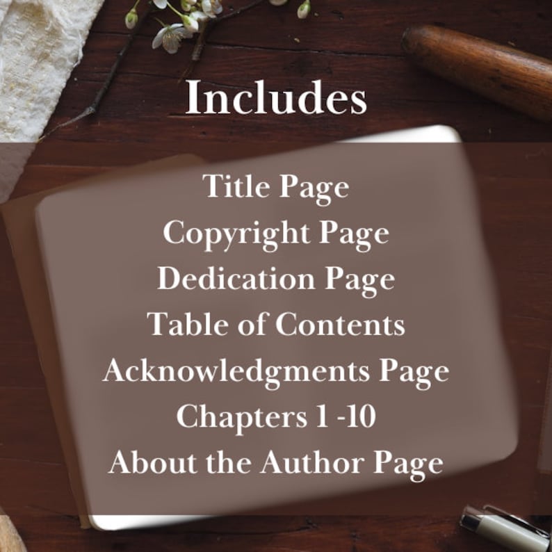 Book Format & Layout Editable Template | KDP Interior Design Template ...