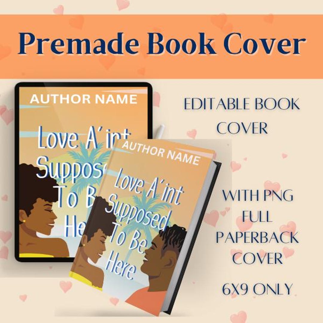 Premade Book Cover for African American Black YA Romance Novel | Self ...