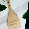 Moon Phase + Moth Engraved Wooden Spatula - Etsy