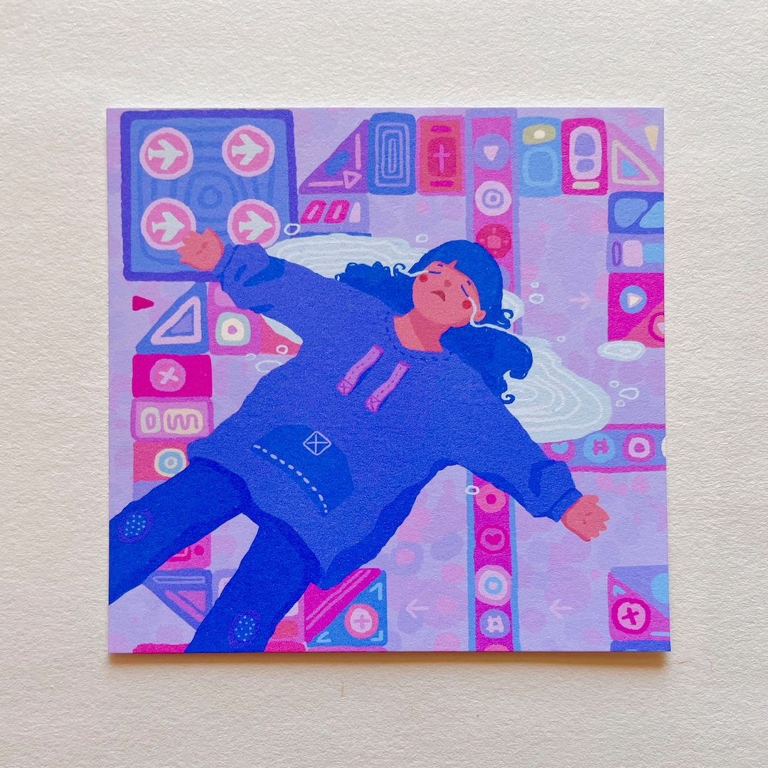 Girl Crying Art Print Anime Style Artwork Lofi Art Print Aesthetic ...