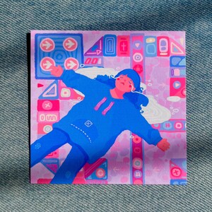 Girl Crying Over Board Game Art Print | Anime Style Lofi Artwork ...